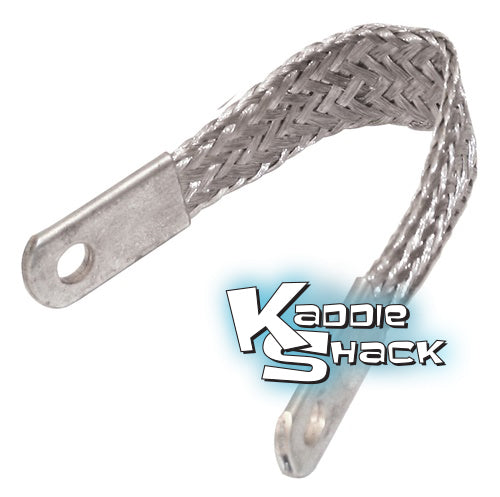9" Battery Ground Strap With Ring Terminal Ends – Kaddie Shack