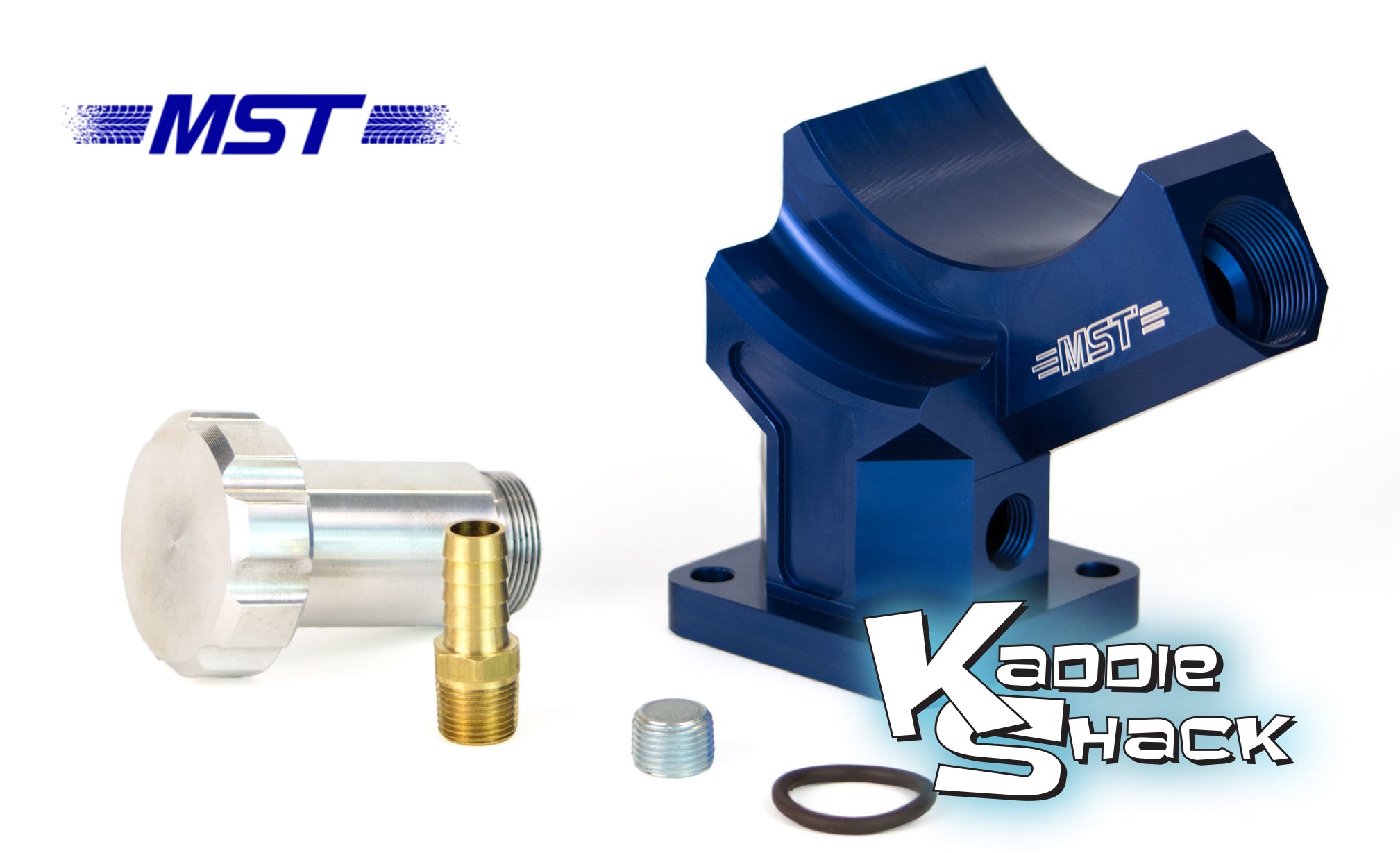 MST CNC-Machined Billet Aluminum Alternator Stand, Blue – Kaddie Shack